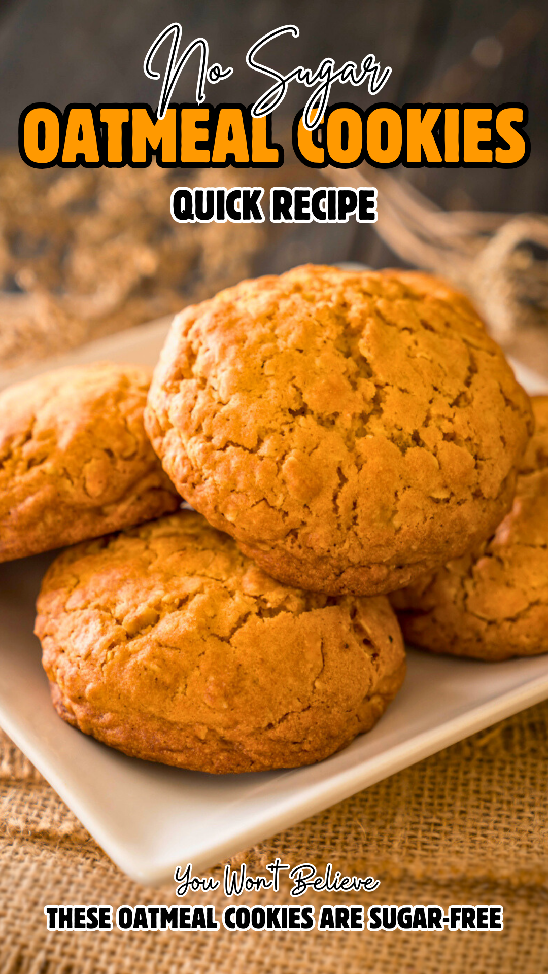 Sugar-Free Oatmeal Cookies Recipe That Don't Taste Sugar-Free