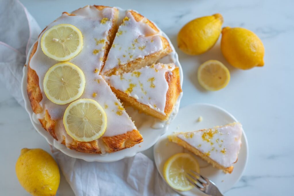 Easy Lemon Drizzle Cake With Fresh Lemon Zest Recipe - Alice Dias