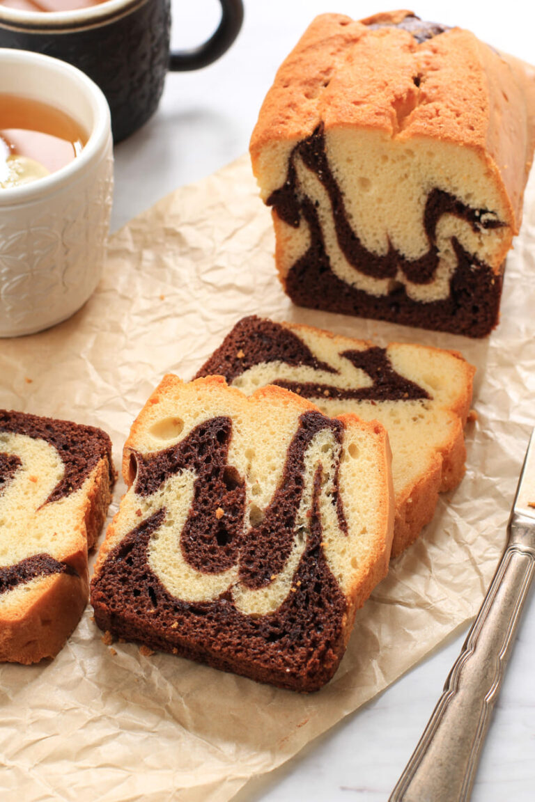 Classic Marble Cake Recipe – Moist, Buttery, and Beautifully Swirled ...